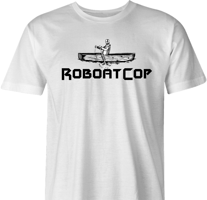 Funny RoboCop Rowboat Mashup T-Shirt - RoboatCop – Big Bad Tees